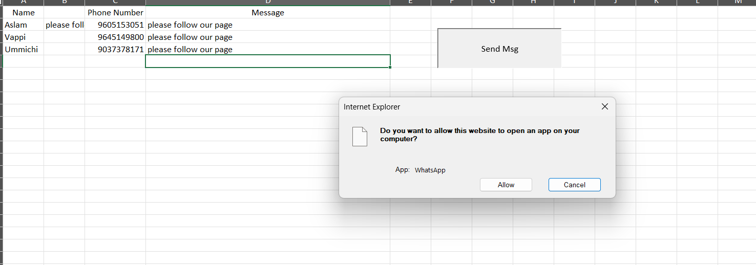 whatsapp synchronization in excel | Microsoft Community Hub