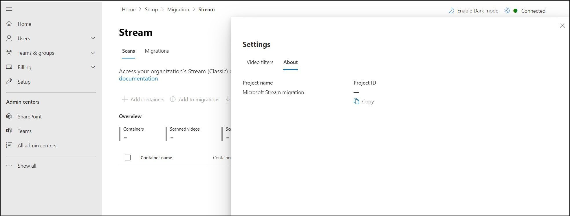 Stream Migration Tool Stopped Working - "We didn't find anything ...