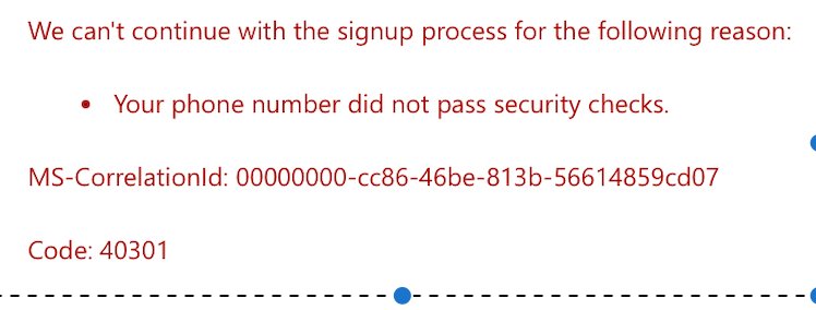 Registration error: Mobile number did not pass security check ...