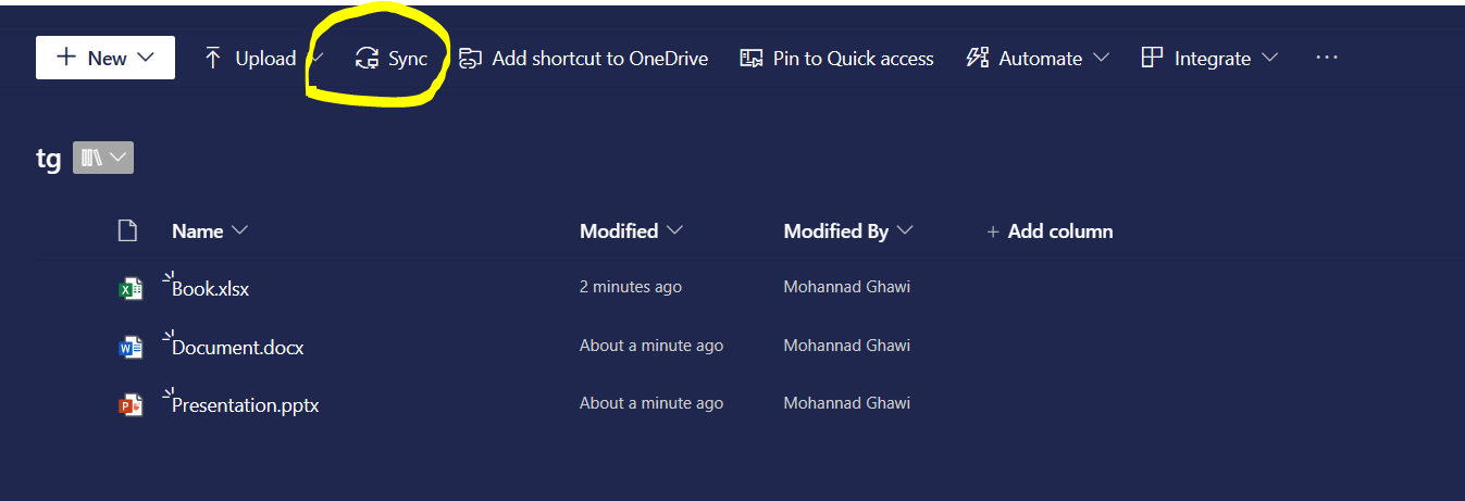 Sync a single file instead of the whole library of the whole folder ...