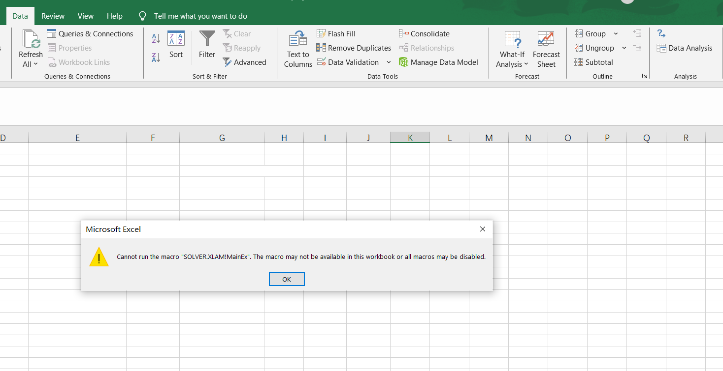 I can't load Excel Solver | Microsoft Community Hub