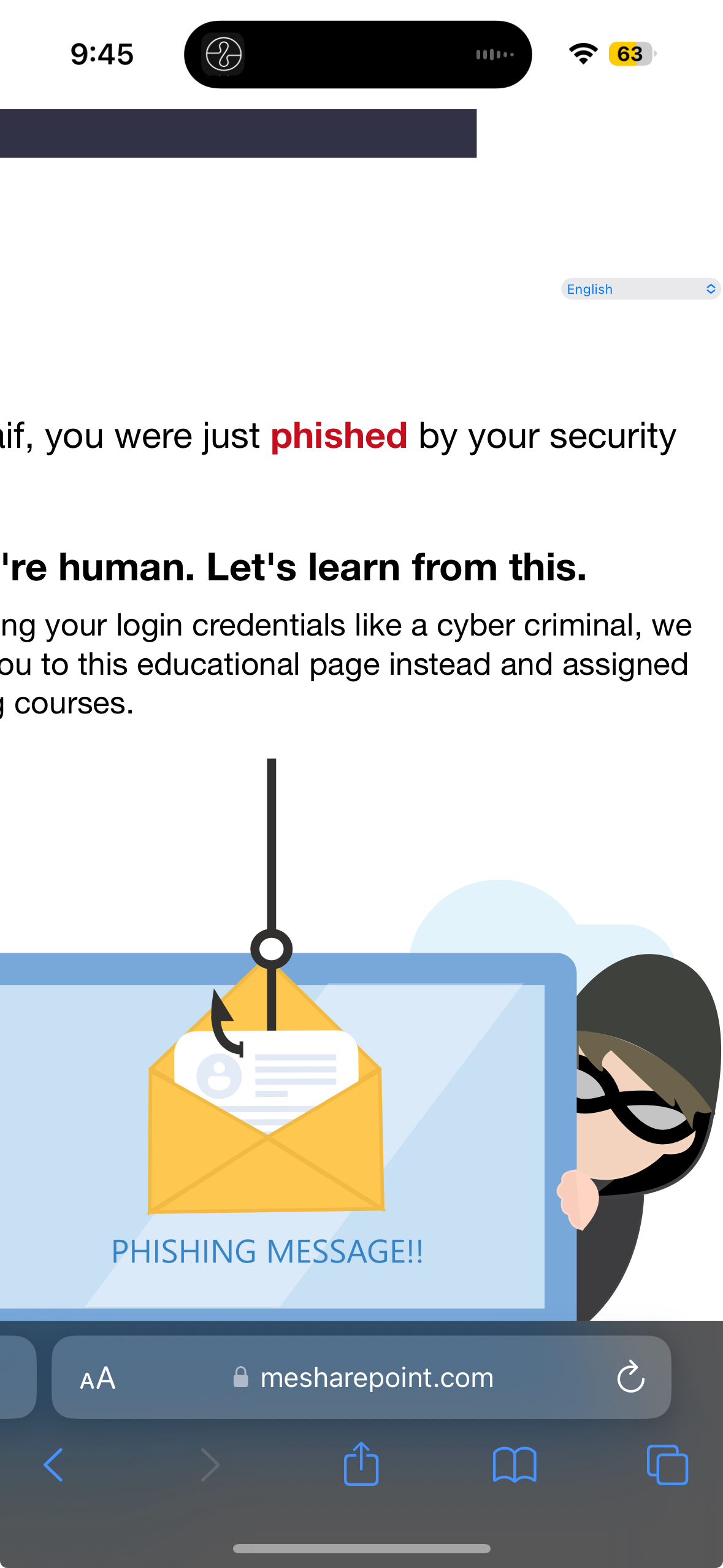 Microsoft Attack Simulator - Landing Pages on Mobile Devices | Microsoft Community Hub