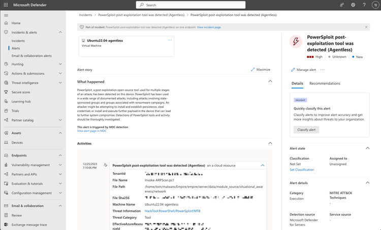 Agentless malware scanning for servers with Defender for Cloud ...