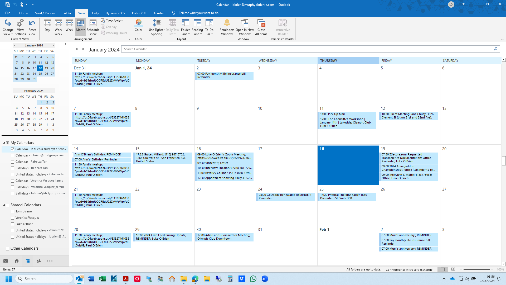 Change View of Outlook 2019 desktop Calendar Pane | Microsoft Community Hub