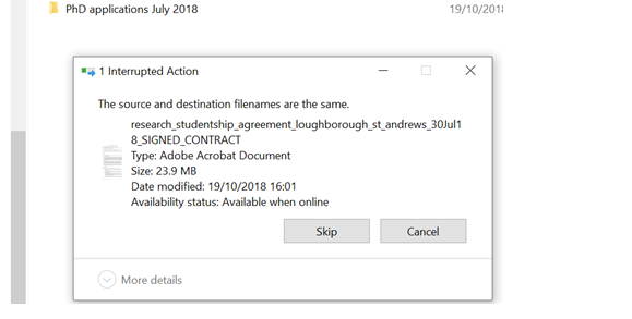 Saving File from SharePoint site to Local Drive - Destination and Source name the same ...