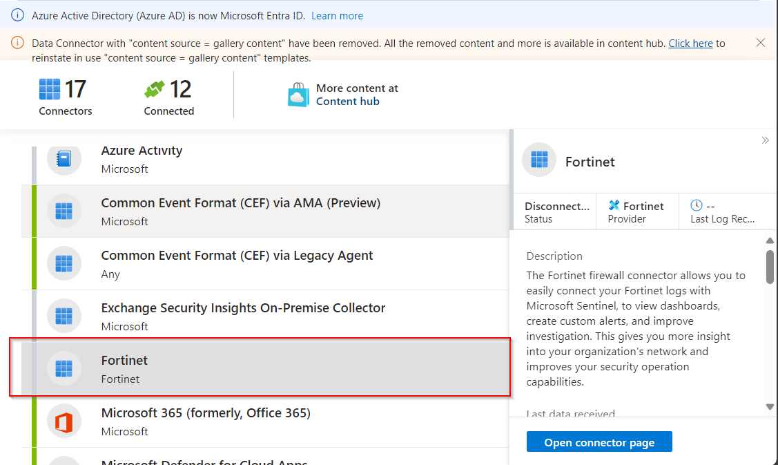 Fortinet CEF Log to Microsoft Sentinel | Microsoft Community Hub