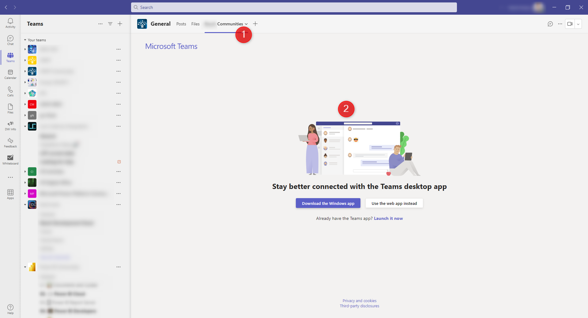How to use tabs in MS Teams to link to another Teams Channel ...