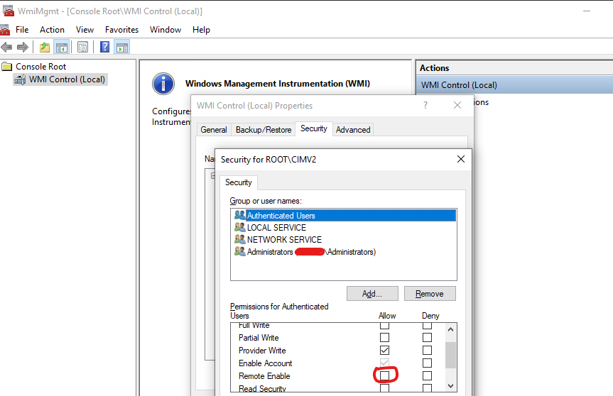 Powershell Script WMI root\CIMV2 Security Tab | Microsoft Community Hub