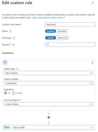 Enhancing Cybersecurity: Geomatch Custom Rules in Azure WAF | Microsoft Community Hub