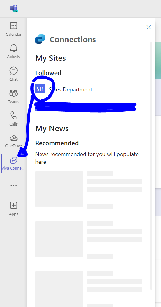 sharepoint launch from the vertical Teams toolbar | Microsoft Community Hub