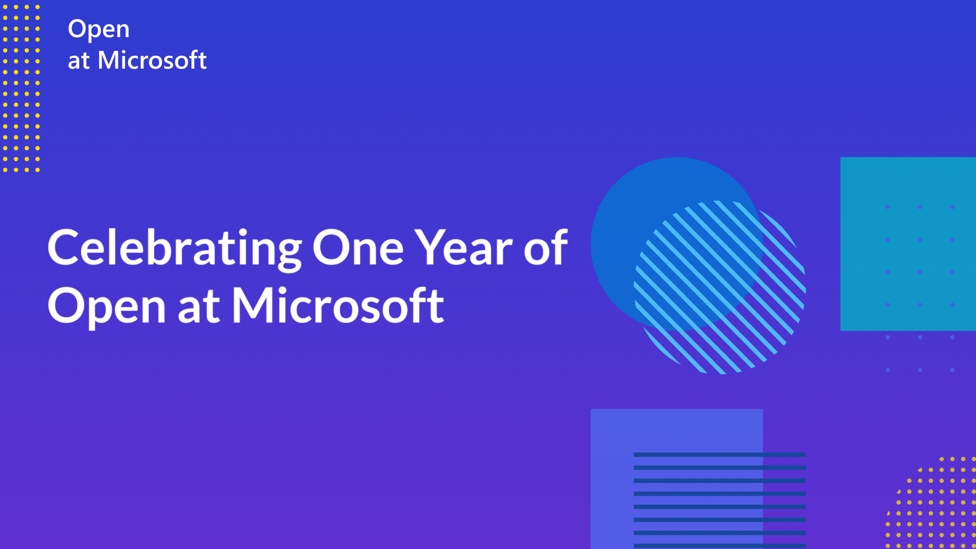 Celebrating One Year of Open at Microsoft
