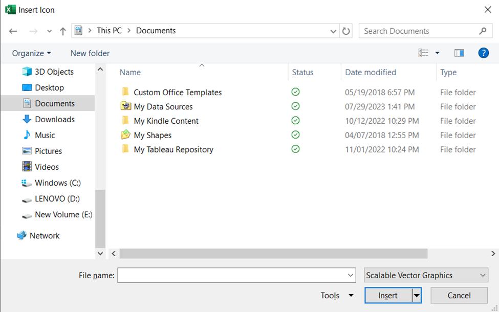 Excel 365: Issues with Icons & Picture Options in Insert menu tab ...