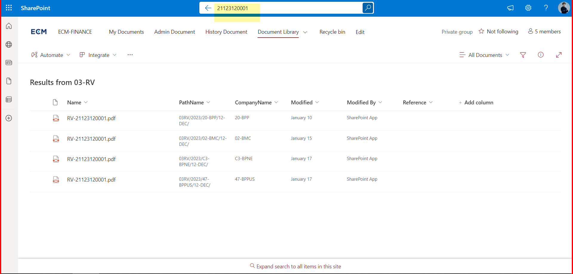SharePoint Online Search Issue for Document Library | Microsoft ...