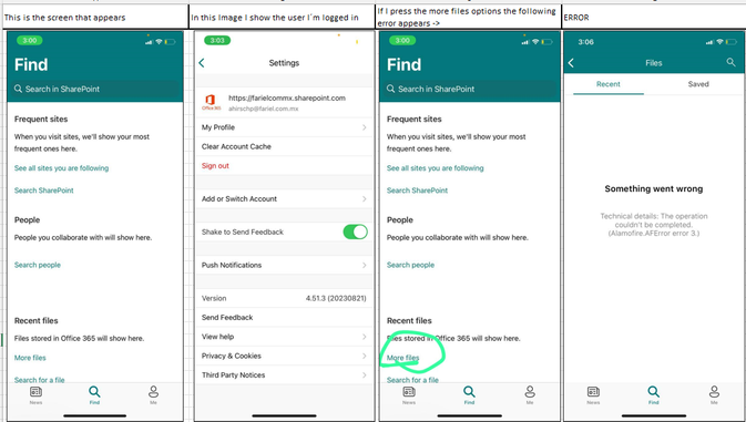 Can not use my Sharepoint APP on my iPhone | Microsoft Community Hub