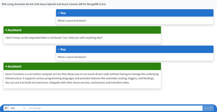 Build RAG Chat App using Azure Cosmos DB for MongoDB vCore and Azure OpenAI: Step-by-Step Guide