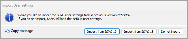 SSMS 20 connection changes