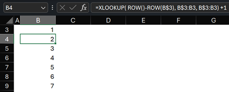 Deleting rows in a columns of numbers with increment '1' shows "#REF" How to pick up the above ...