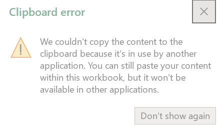 v2401 creates "Clipboard error" in macros | Microsoft Community Hub