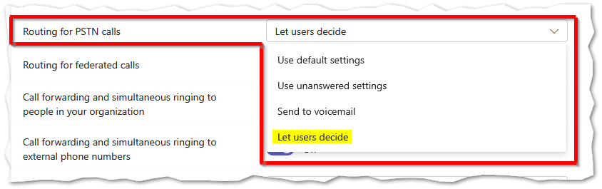 Routing for PSTN calls - What are the "default inbound call routing ...