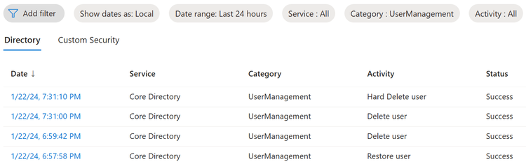 Keeping track of object deletions in Microsoft Entra ID | Microsoft ...