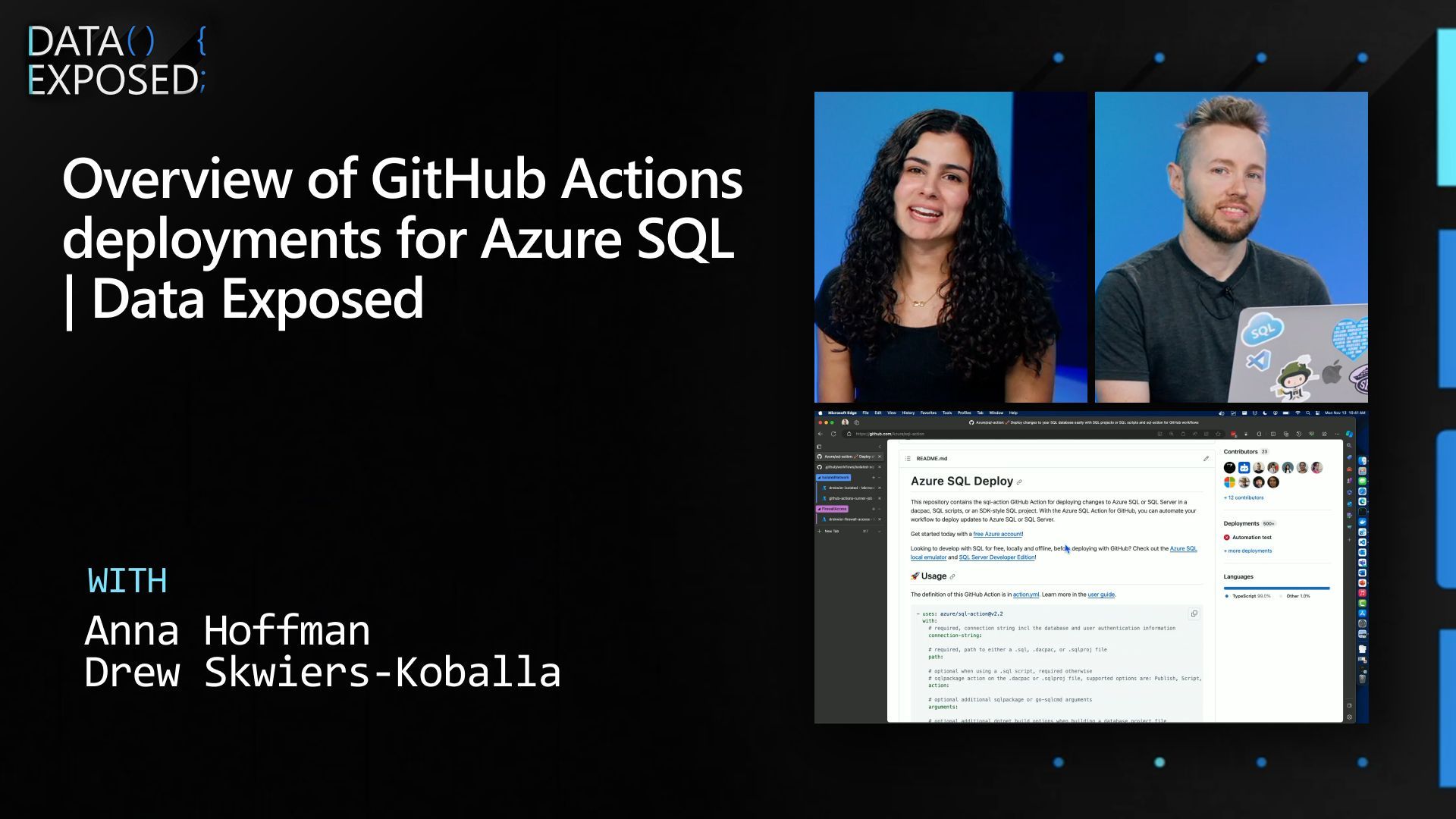 Overview of GitHub Actions deployments for Azure SQL | Data Exposed ...