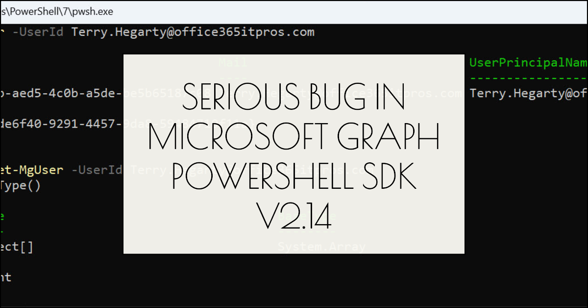 Why You Should Not Upgrade to Microsoft Graph PowerShell SDK V2.14 ...