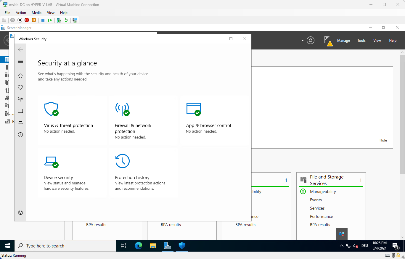 b26063 - QUESTION - Is it expected that Defender / Security Center is ...