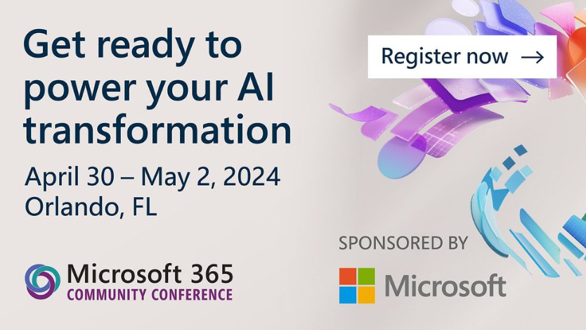 Get ready for Microsoft 365 Community Conference April 30 – May 2nd in ...