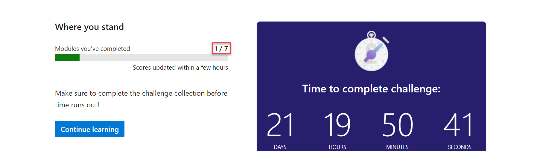 Insufficient Modules of Microsoft 30 Days Challenge | Microsoft Community Hub