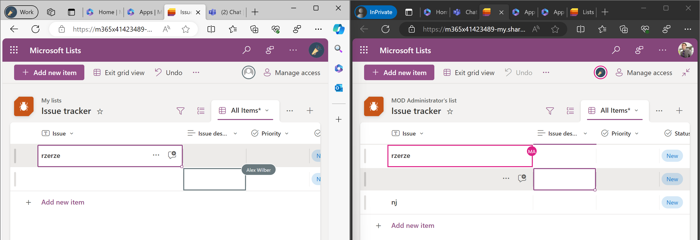 SharePoint Lists Co-authoring | Microsoft Community Hub
