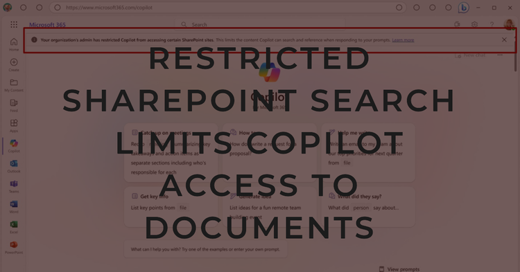 Microsoft Announces Restricted SharePoint Search | Microsoft Community Hub