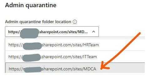 Admin quarantine option is unavailable for malware detected files in ...