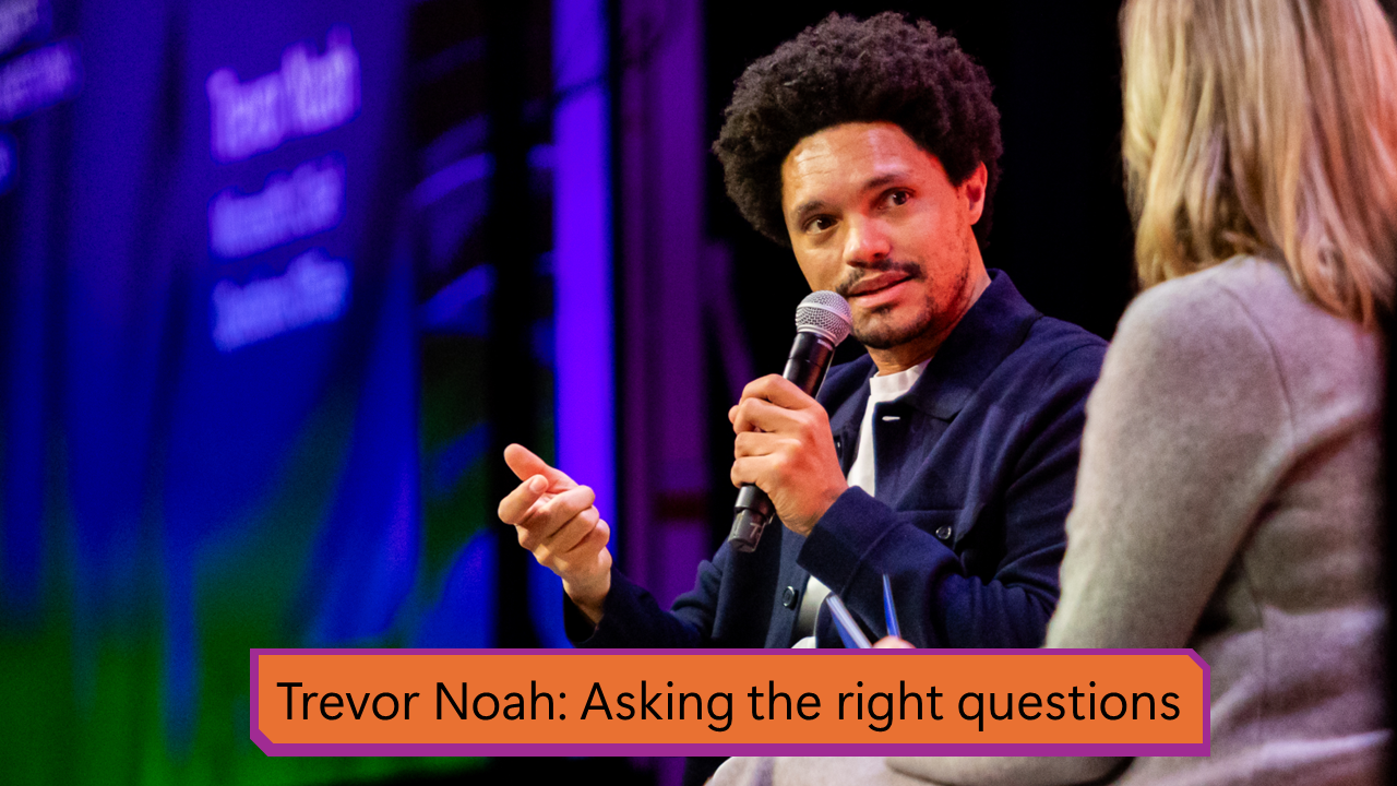 Asking the right questions: Q&AI with Trevor Noah | Microsoft Community Hub