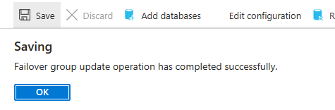 Azure SQL DB - Failed to add database to failover group - find out why | Microsoft Community Hub