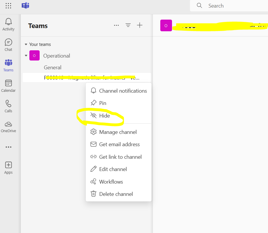 As a Team Owner, can i hide standard channels for all users | Microsoft Community Hub