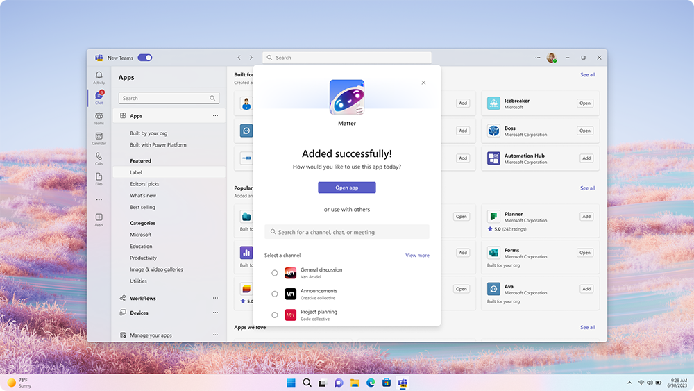 Adoption and engagement improvements for apps in Microsoft Teams ...