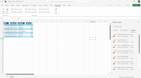 Office Scripts is now available for Office 365 Enterprise E1 and Office ...