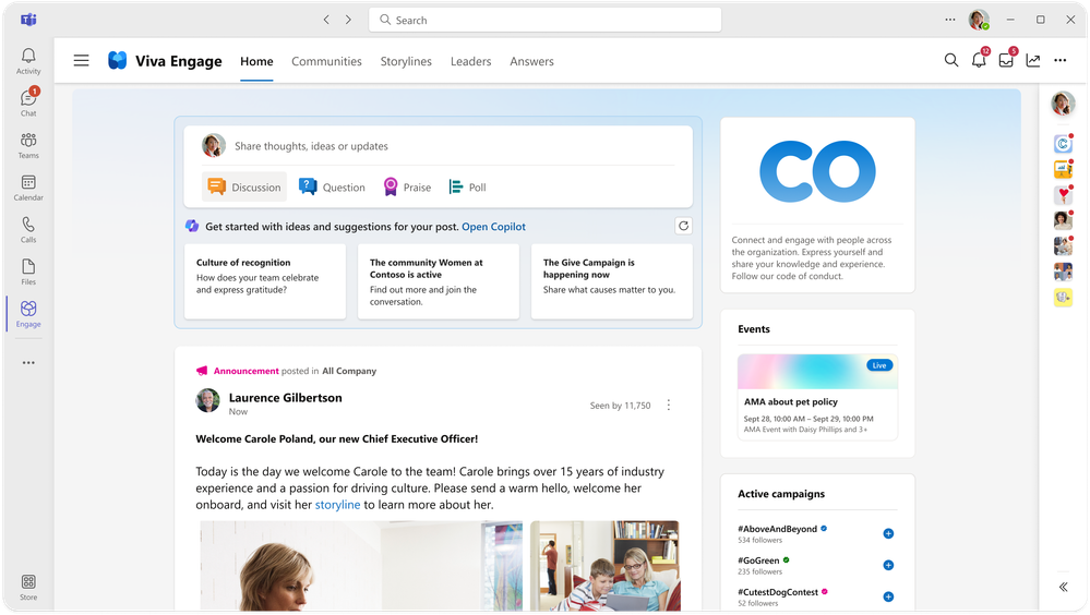 Empower your organization with feature access management for Copilot in Viva Engage | Microsoft ...