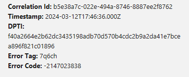 Something went wrong 1001 error | Microsoft Community Hub