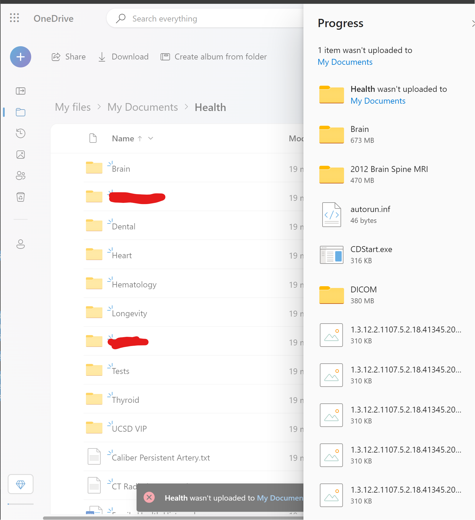 "Wasn't Uploaded" - includes No clear information. Please explain ...