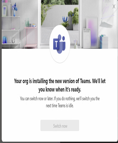 Switching to NEW Teams error message "Your admin has restricted access ...