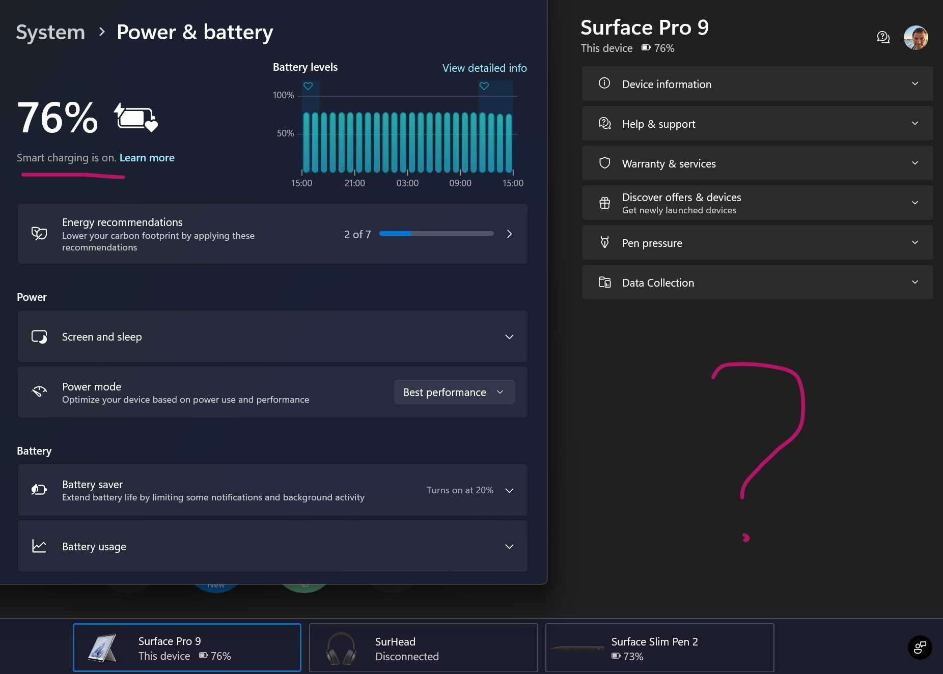 Unable to pause Smart Charging | Microsoft Community Hub