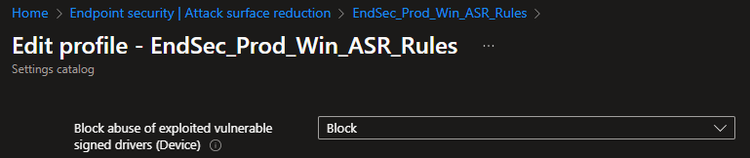 ASR: Block abuse of exploited vulnerable signed drivers | Microsoft ...