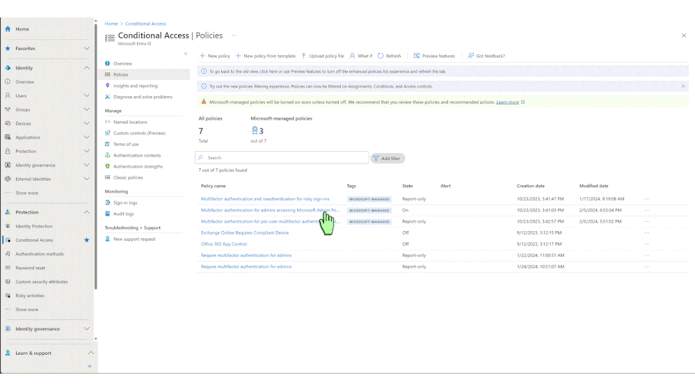 Act now: Turn on or customize Microsoft-managed Conditional Access ...