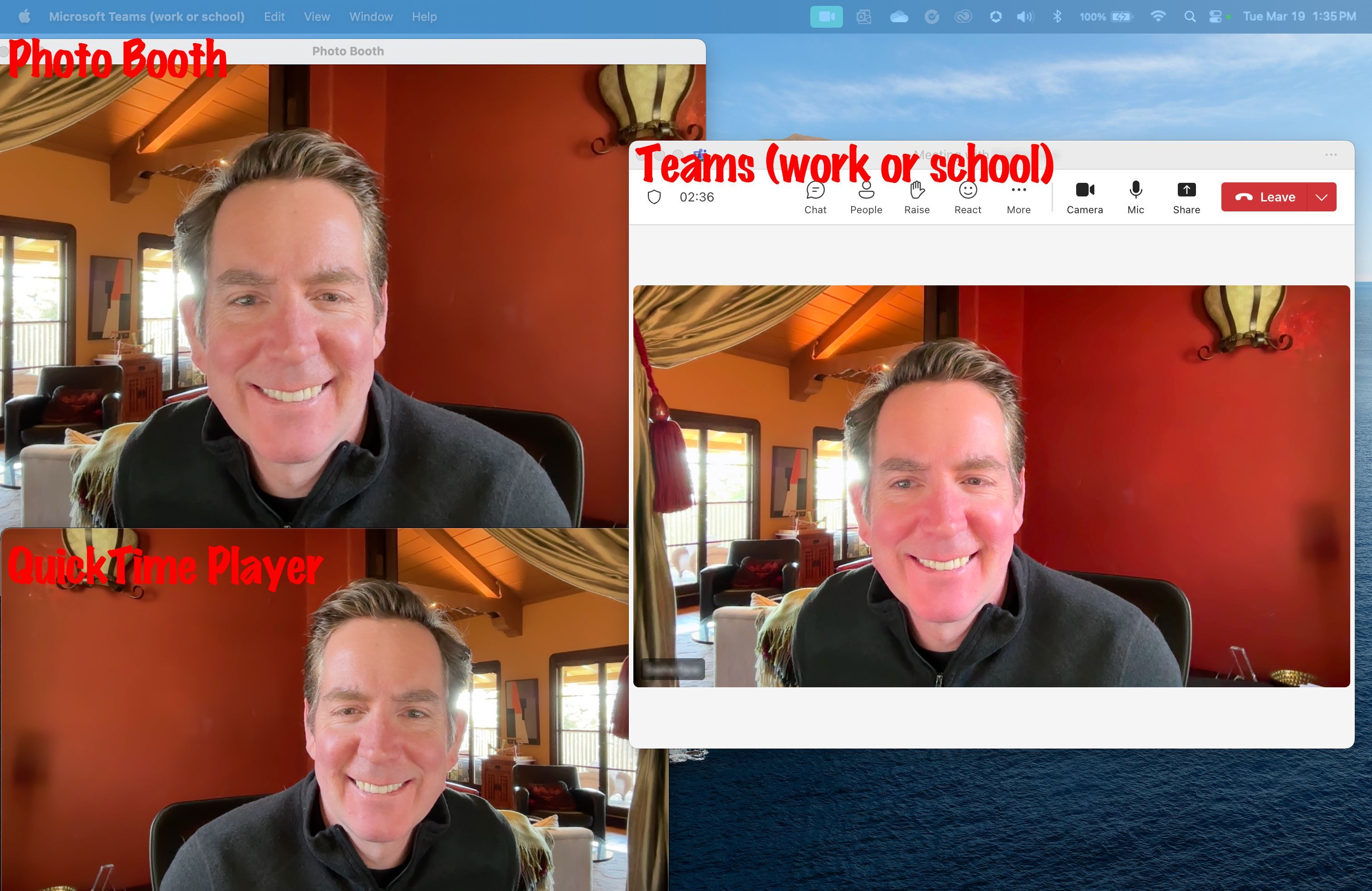 Red tint video on MacOS (New Microsoft Teams (work or school ...