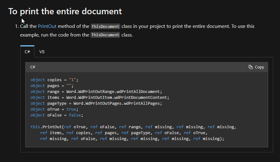 C# Automating Printing from Word | Microsoft Community Hub