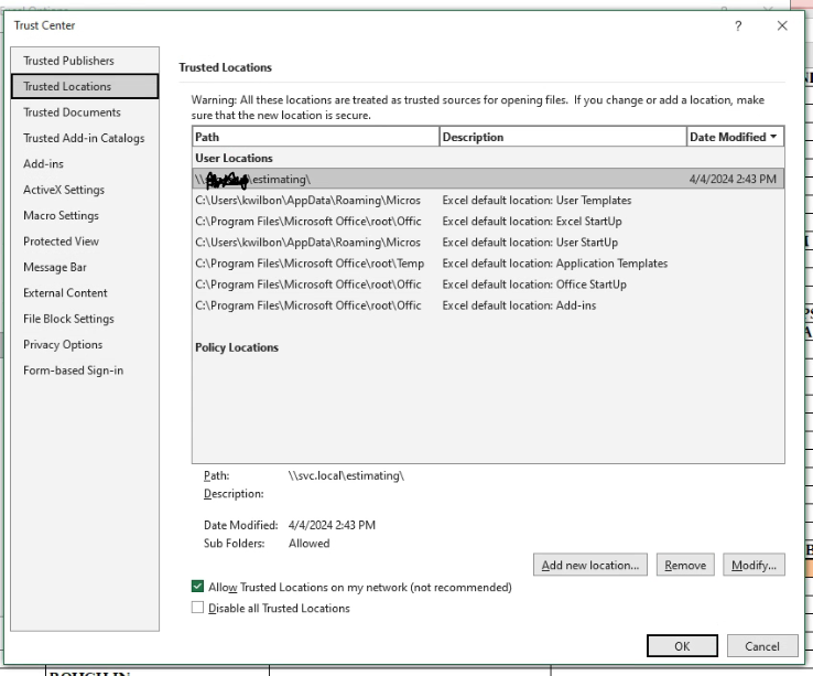 Macros being blocked in Excel even though file is located in trusted site | Microsoft Community Hub