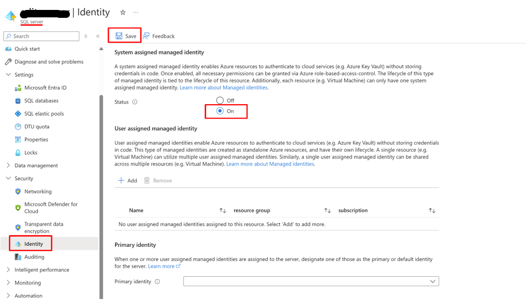 Connect from Azure SQL database to Storage account using Private ...