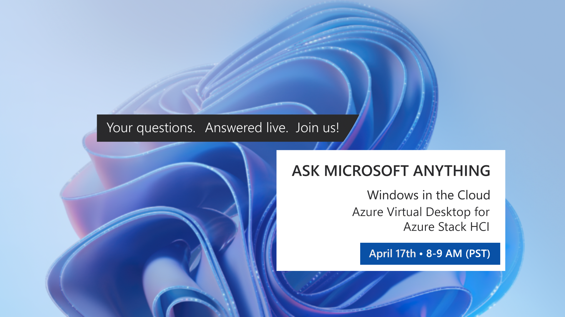 Tune in to Ask Microsoft Anything (AMA) - April 17, 2024 | Azure ...