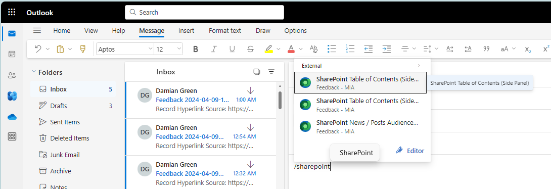 /mention in Outlook showing some Dataverse tables not all | Microsoft ...
